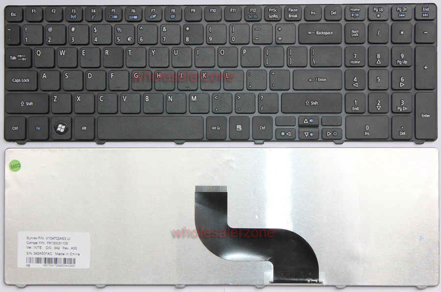 New For Acer Aspire 5738 5738Z 5738G 5738ZG series laptop Keyboard US ...