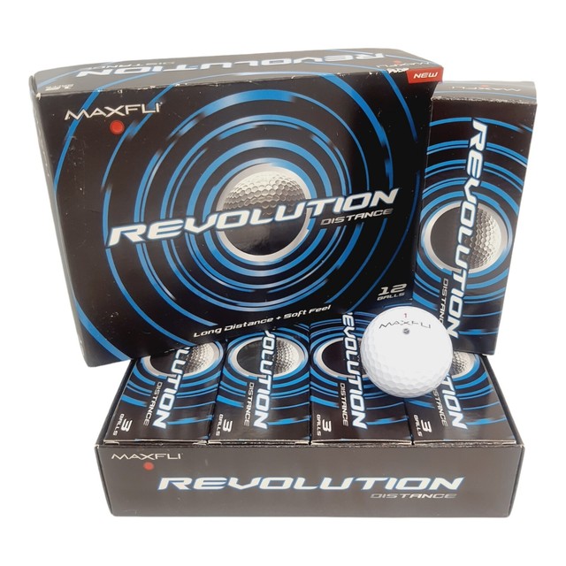 MAXFLI Revolution Distance Comes in 3-packs 24 Golf Balls 6 Boxes for ...