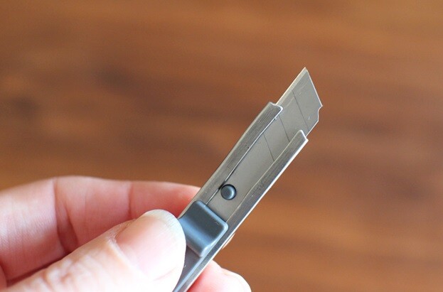 MUJI MOMA Stainless Steel Mini Cutter Knife Japan Silver Adjusted Blade ...