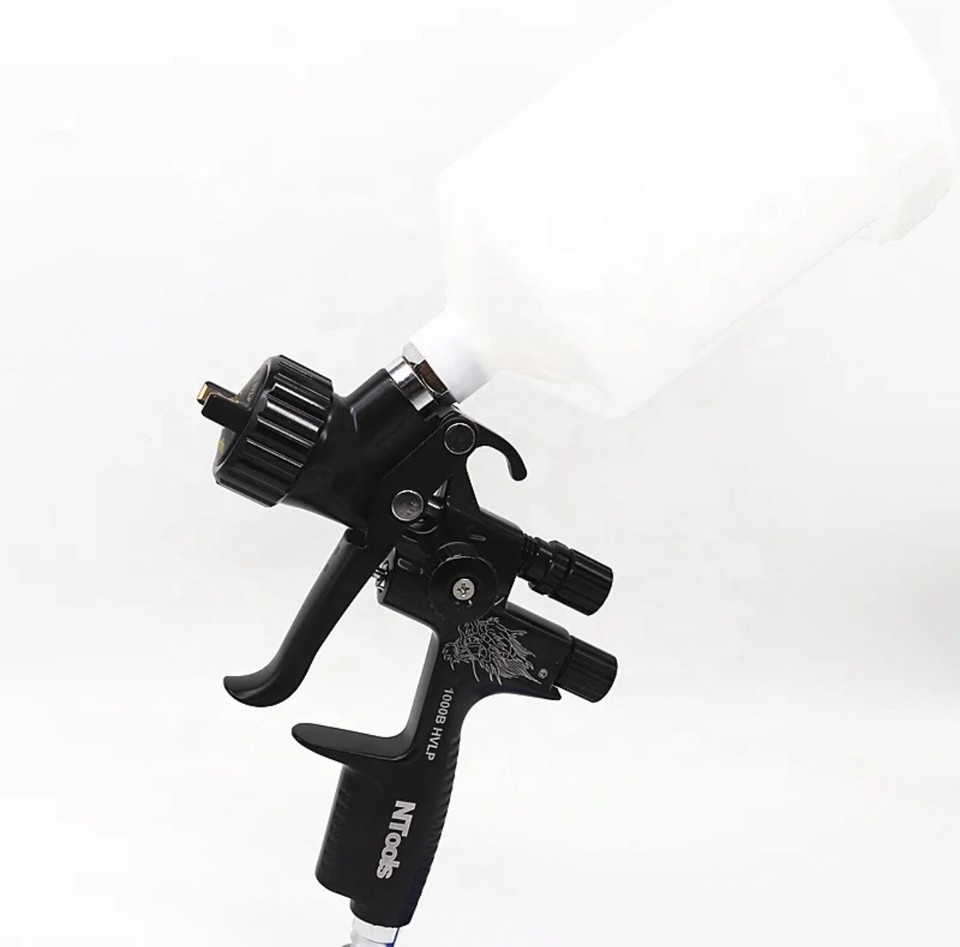 Spray Paint Gun 1000B with 2 In 1 1.3mm / 1.7 Nozzle Cars Painting ...