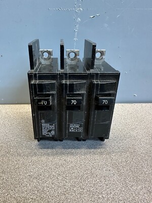 GOULD I-T-E CIRCUIT BREAKER BQ3-B070 BOLT-ON, 70-AMP 3-POLE, TEST GOOD ...