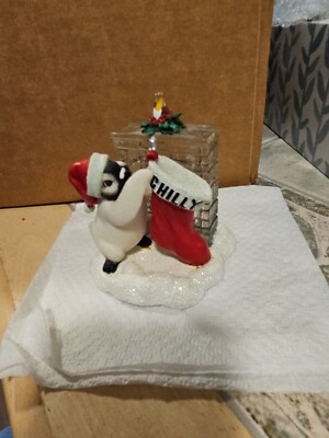 Hamilton Collection - Polar Playmates - Stocking Up for X-Mas - Penguin ...