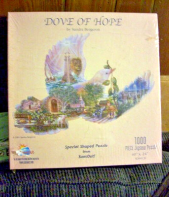DOVE OF HOPE FACTORY SEALED 1000 PIECE JIGSAW PUZZLE MAKES 40 " X 24 ...