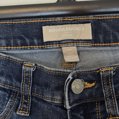 Banana Republic Legging Jeans Petite 27/4P Dark Wash (26x26) Low Rise ...