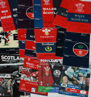 17 WALES v SCOTLAND 1962-2009 HOME AND AWAY RUGBY PROGRAMMES | eBay