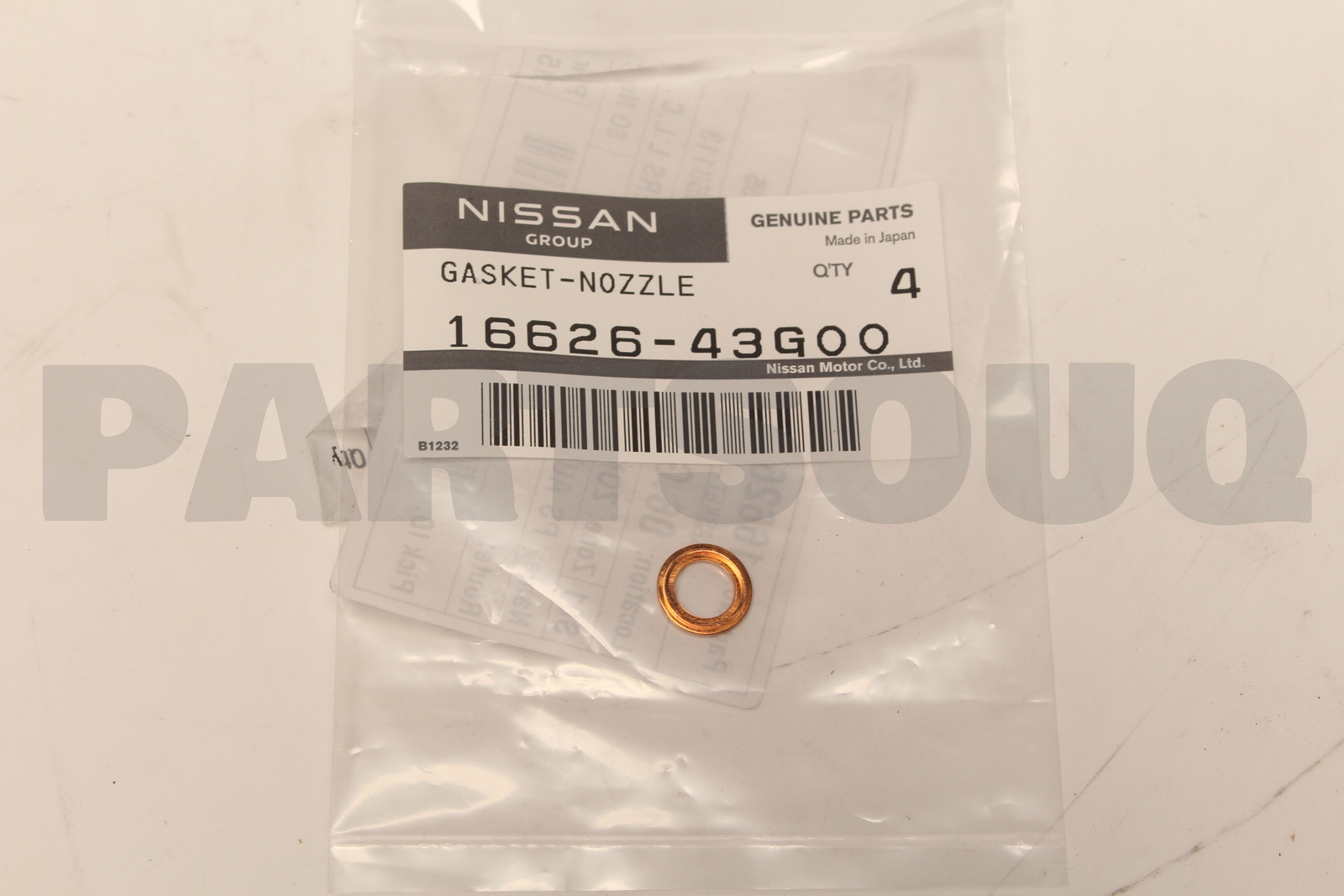 1662643G00 Genuine Nissan GASKET-NOZZLE 16626-43G00 | eBay Australia