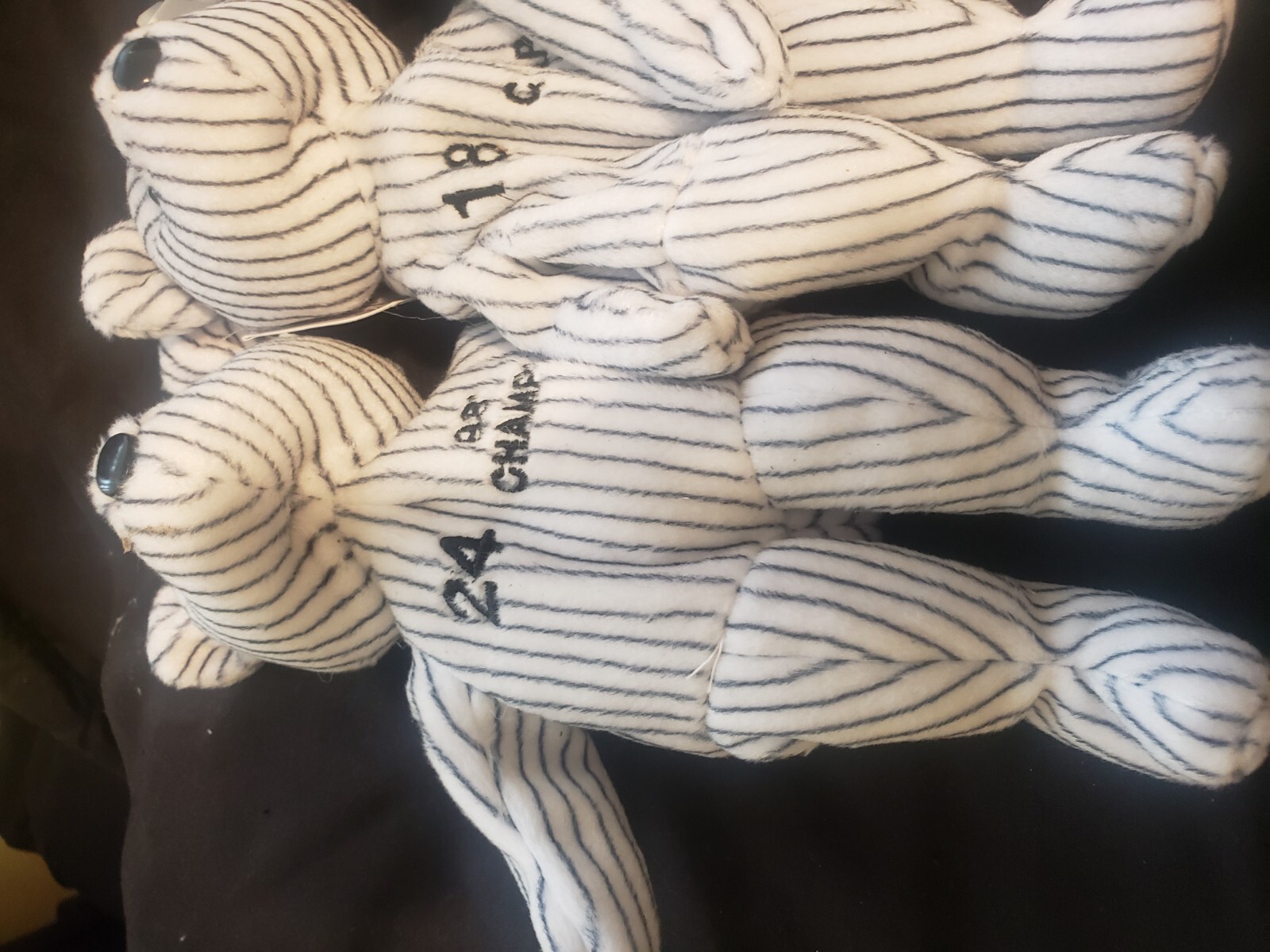 1998 New York Yankees Champs Salvino's Bamm Beanos Bear Plush Toy 6 ct ...