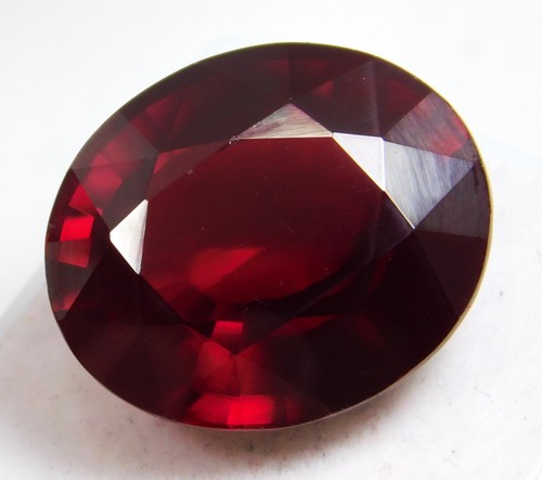 Natural 30.60 Ct Awesome Deep Red Ruby "Certified" Oval Shape Loose ...