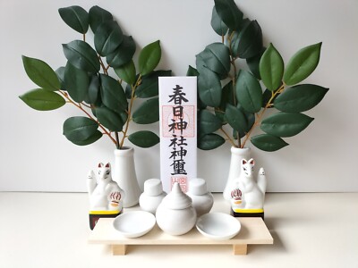 kamidana inari ornament FOX Japanese Home Ofuda Shinkyo Altar GOD ...