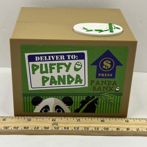 Puffy Panda Mischief Automated Piggy Bank Money Box Stealing Coin ...