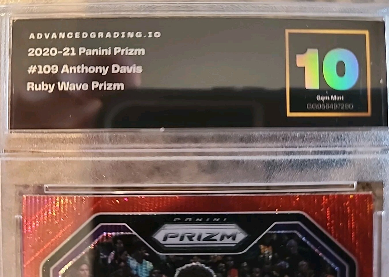 2020-21 Panini Prizm - Anthony Davis #109 Ruby Wave Prizm for sale ...