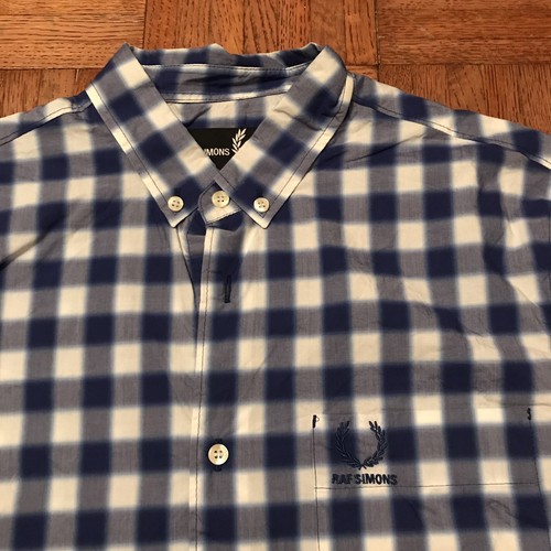 Fred Perry x Raf Simons Short Sleeve Checkered Shirt | eBay