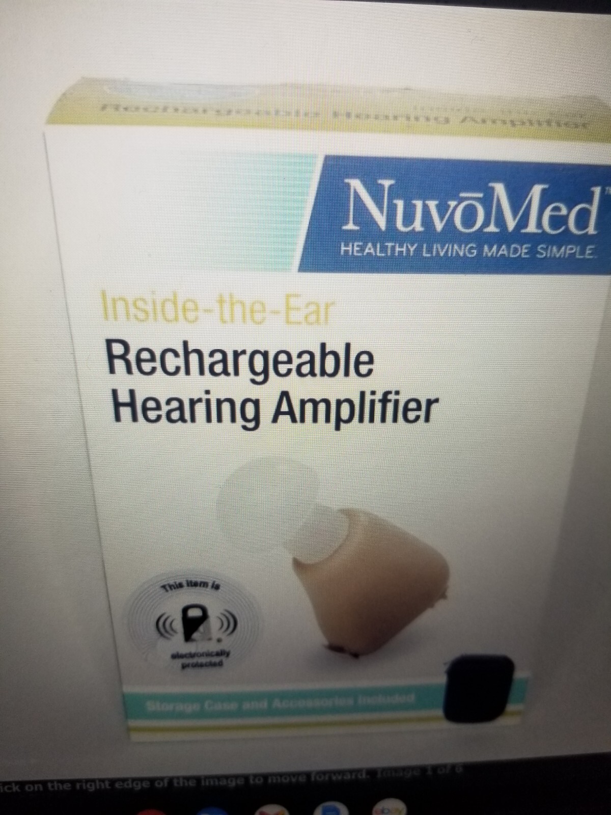NuvoMed Inside-the-Ear Rechargeable Hearing Amplifier with Case | eBay