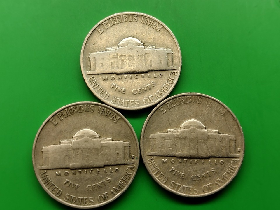 1941 PDS Jefferson Nickel Set. Actual Coins | eBay