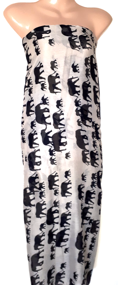 Large versatile Elephant pattern Sarong Wrap Shawl Cover up 78"x40" | eBay