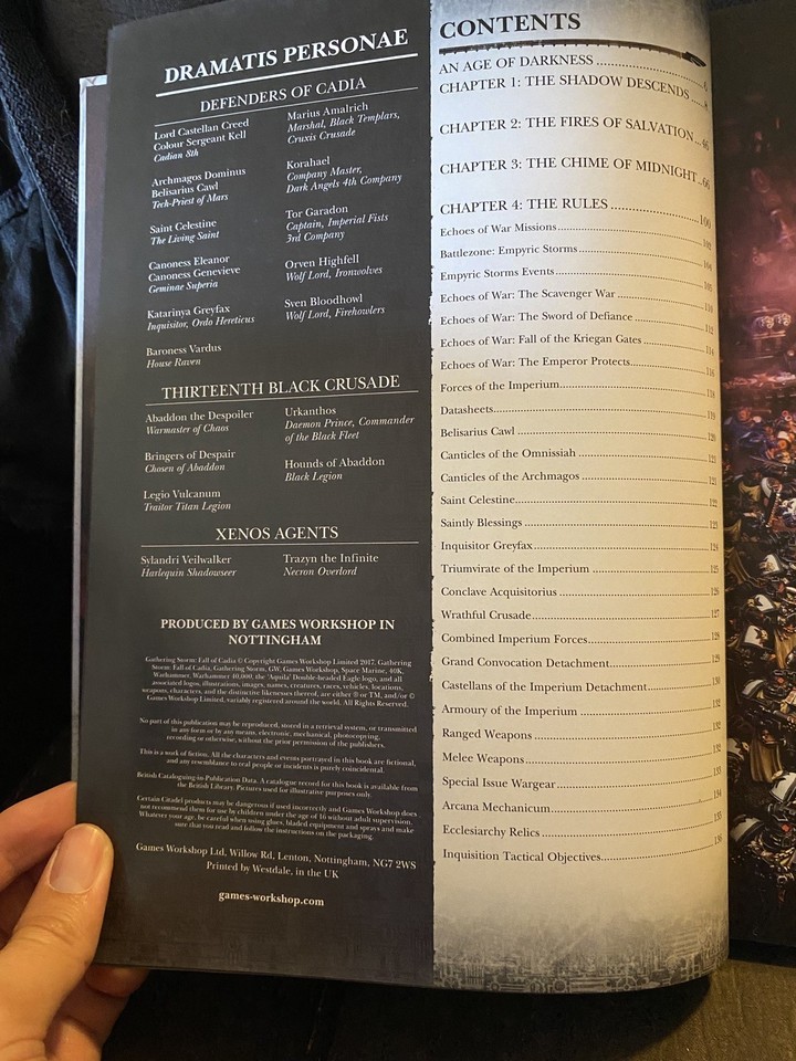 Warhammer 40K Gathering Storm I - Fall Of Cadia Good Condition | eBay