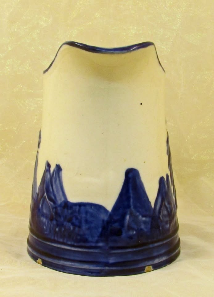 Antique Old Sleepy Eye Pitcher 7.75 Tall Primitive Stoneware Milk Jug ...