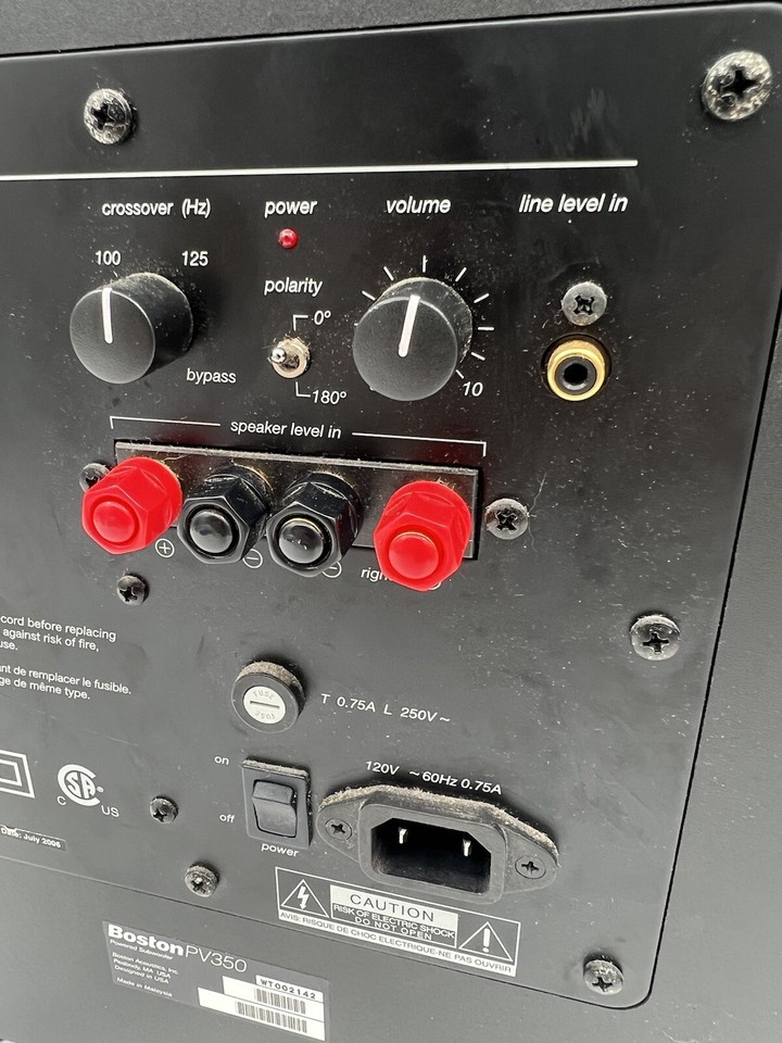 Boston Surround Sound Speaker Set - 5 + Sub - Micro110X, Micro110C ...