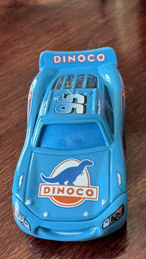 Disney Pixar Cars Lightning McQueen Dinoco Blue #95 | eBay