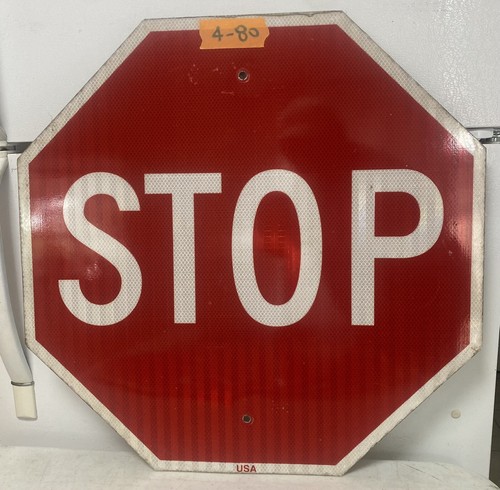 Stop Sign 24" Authentic Retired Street Traffic Road Sign Lot 4-80 | eBay