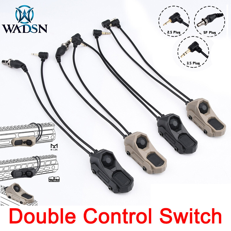 Tactical Flashlight Remote Dual Pressure Switch OGL PEQ DBAL ModButton ...