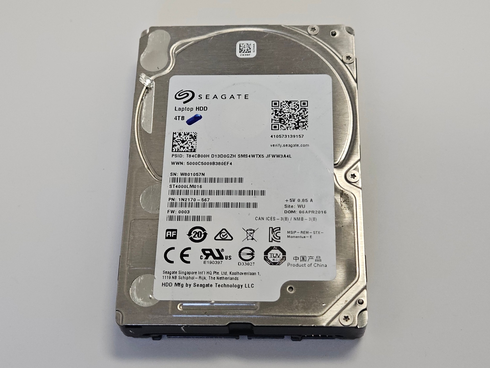 Seagate 4TB 2.5" SATA Internal Hard Drive ST4000LM016 5400RPM ...
