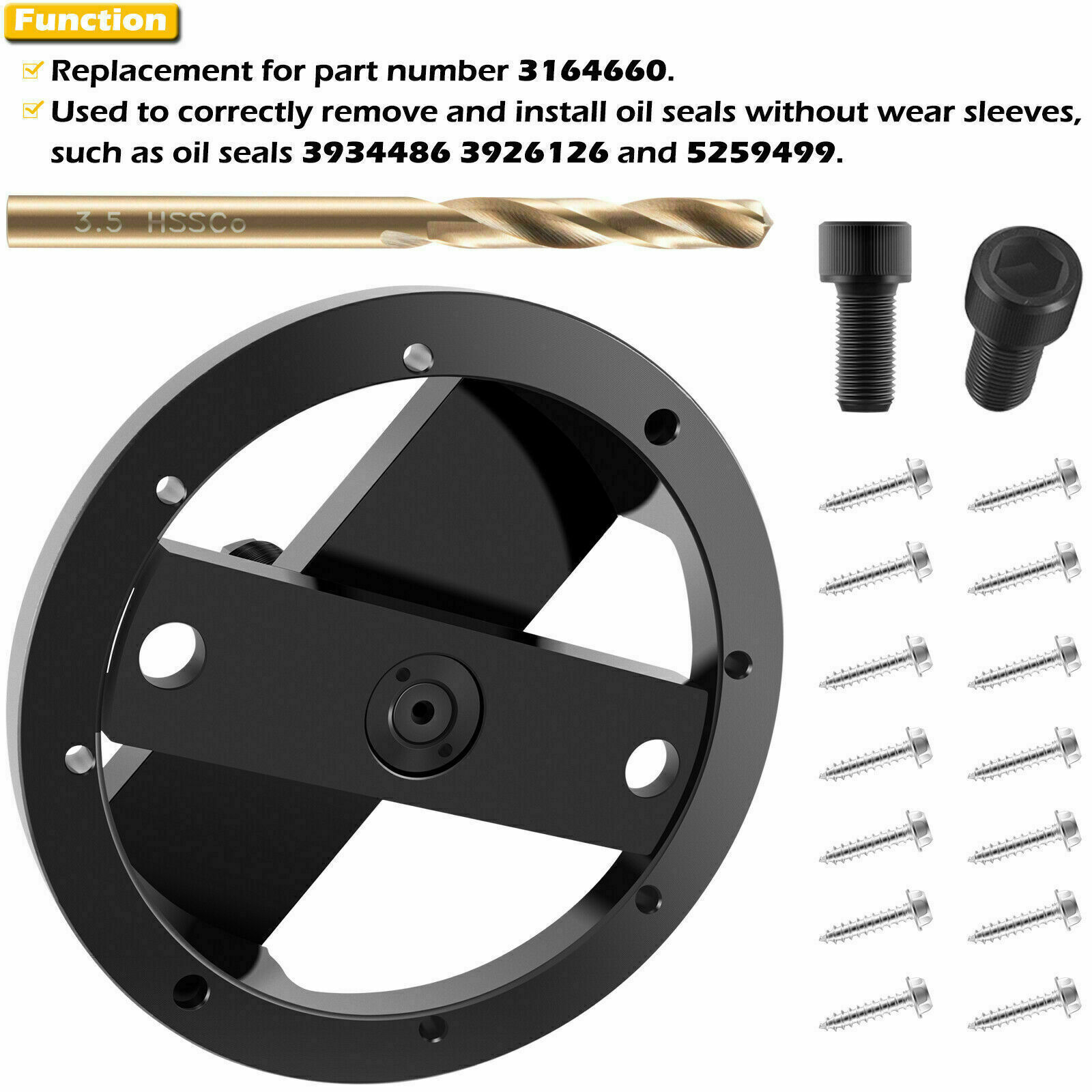 3164660 Rear Crank Seal Remover Installer for Cummins ISB QSB 4BT 3.9L ...