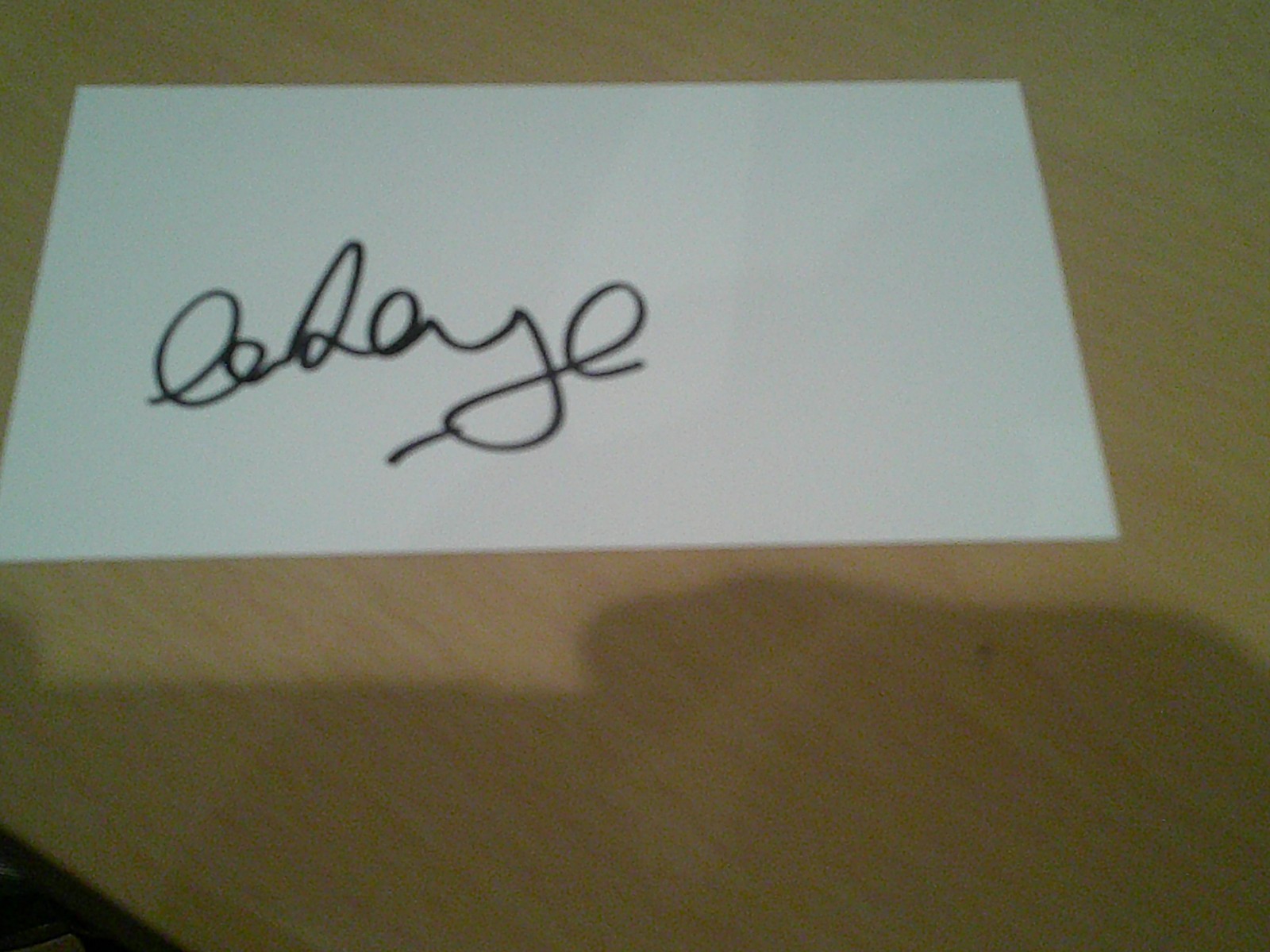 signed card of ex nottingham forest swansea city footballer paul raynor ...