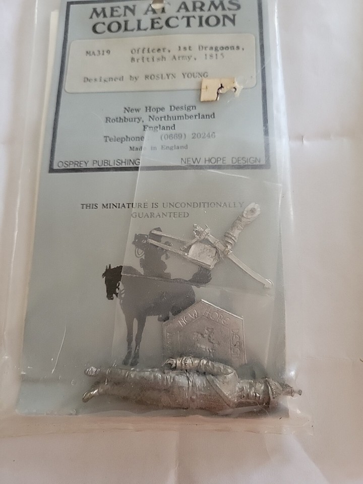 Men At Arms Collection Officer 1st Dragoons British Army 1815 MA319 NEW ...
