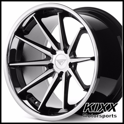 20" FERRADA FR4 20x9 BLACK/SILVER WHEELS RIMS fits INFINITI G35 SEDAN ...