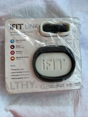 iFit Link Wireless Activity Tracking Wearable w/Convenient LED Display ...