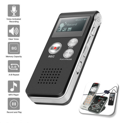 Digital Voice Recorder Dictaphone Audio Sound Recorder Meetings Lecture ...