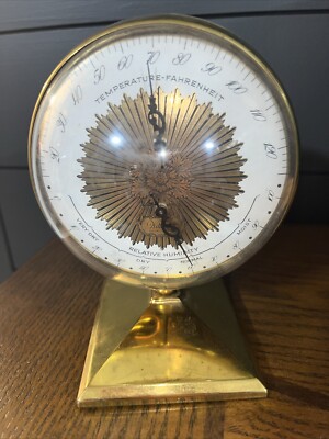 Vintage Wittenauer Table Top Desk Barometer/Thermometer/Humidity Globe ...