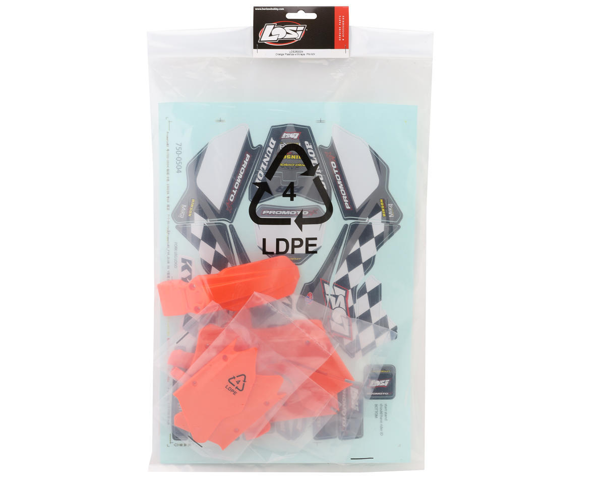 Losi Promoto-MX Orange Plastics w/Losi Graphics [LOS260004] | eBay