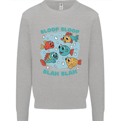 Bloop Bloop Funny Fishing Fisherman Mens Sweatshirt Jumper | eBay UK