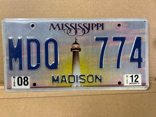 Vintage Madison Mississippi License Plate | eBay