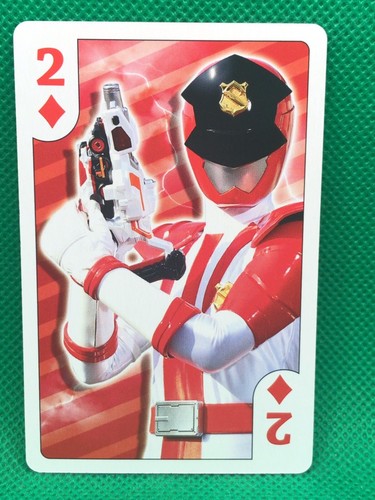 RED GUN Diamond 02 Lupinranger vs Patranger Power ranger playing card ...