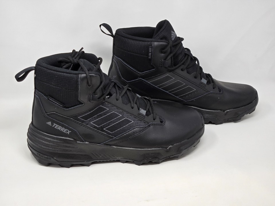 adidas Terrex Unity Leather Mid Rain Ready Mens Sizes Black Boots ...