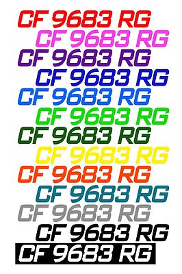 CUSTOM PWC & BOAT HULL IDENTIFICATION NUMBER REGISTRATION STICKER DECAL ...