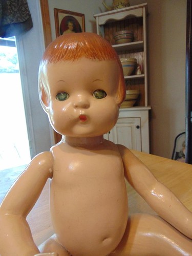 Vintage Composition Patsy Ann Doll~18"~Partially Repainted?~LOOSE~TLC ...