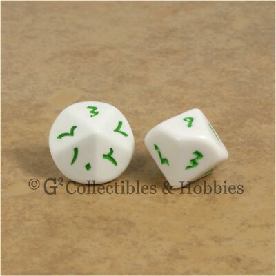 NEW 2 Arabic-Indic Numbers Large 20mm D10 Dice Set RPG Game Language 10 ...