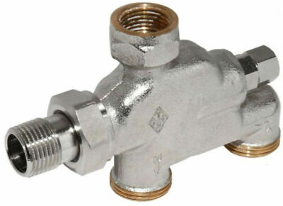 Heimeier EZ-Verteiler 1/2" DN15 E-Z-System Schwerkraft Hahnblock ...