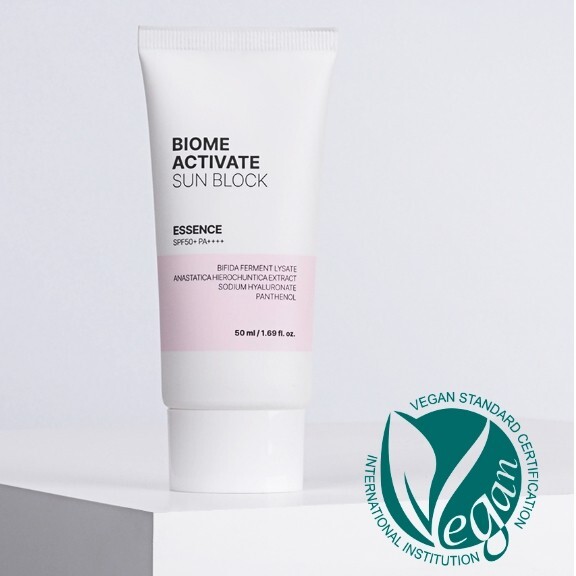 BIOME ACTIVATE Sunblock Essence SPF50+ PA++++ 50ml VEGAN Sunscreen K ...