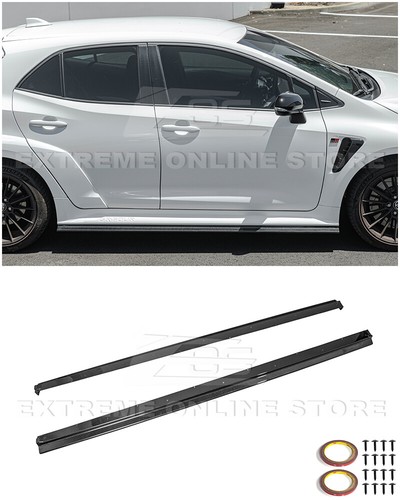 For 23-Up GR Corolla | GR Style CARBON FIBER Side Skirts Rocker Panels ...