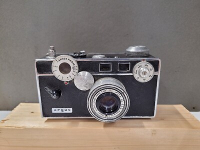ARGUS C3 Rangefinder Camera The Brick with F3.5 50mm Case Coated Cintar ...