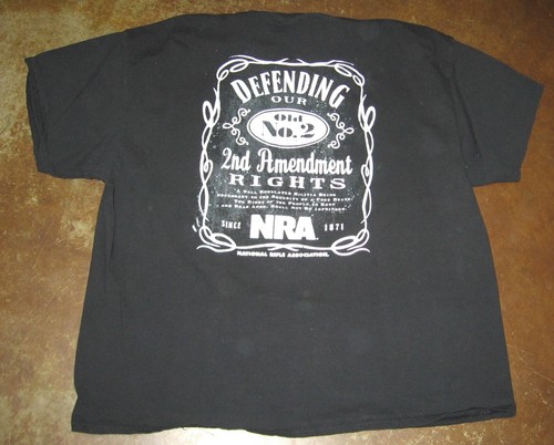 NRA BLACK MENS 3XL DEFENDING 2ND AMENDMENT RIGHTS T-SHIRT 2A | eBay