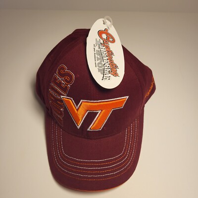 Virginia Tech Hokies Team Adjustable Cap by Captivating Headgear w/ Tag ...