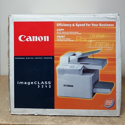 Canon imageCLASS D340 Copier & Printer *See Pictures* -Open Box- | eBay