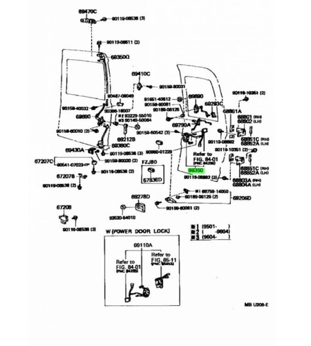 Toyota Genuine Back Door Lock Actuator Trunk Lift Tailgate Hatch ...