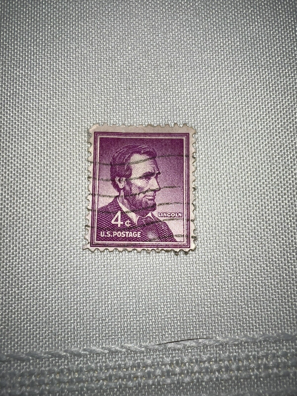 abraham lincoln 4 cent stamp purple very rare | eBay